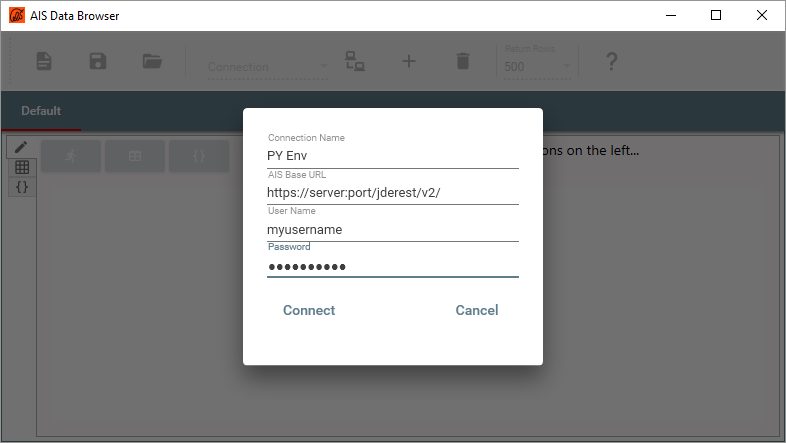Connect to AIS - AIS Data Browser